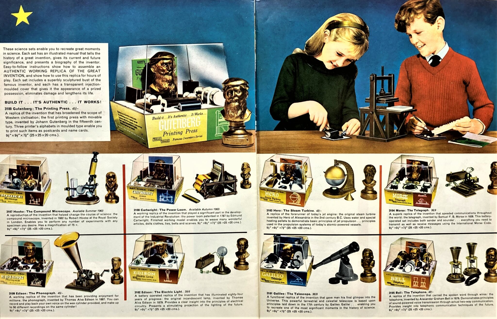 SCIENCE, FAMOUS INVENTORS SERIES SETS – WELCOME TO CORNUCOPIA OF TOY TRAINS