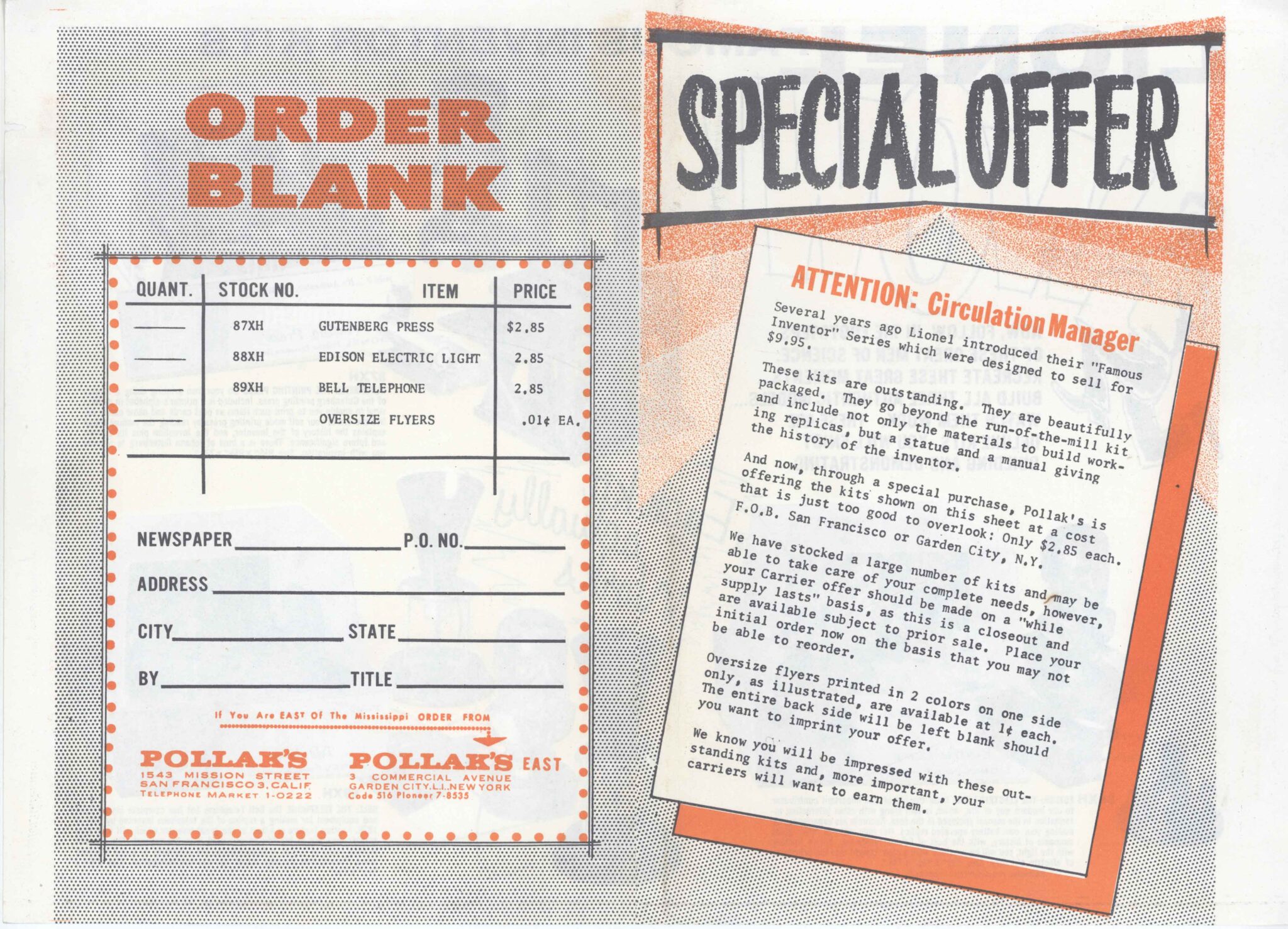 SCIENCE, FAMOUS INVENTORS SERIES SETS – WELCOME TO CORNUCOPIA OF TOY TRAINS