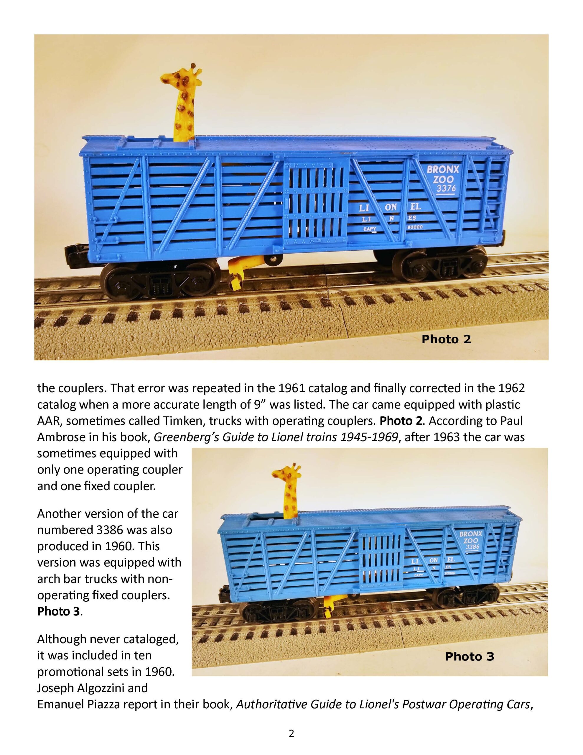 BILL’S PAGE – WELCOME TO CORNUCOPIA OF TOY TRAINS
