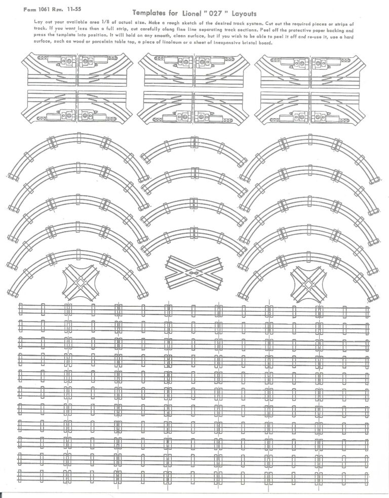 POSTWAR, TRACK TEMPLATES & PRINTING KITS – WELCOME TO CORNUCOPIA OF TOY ...