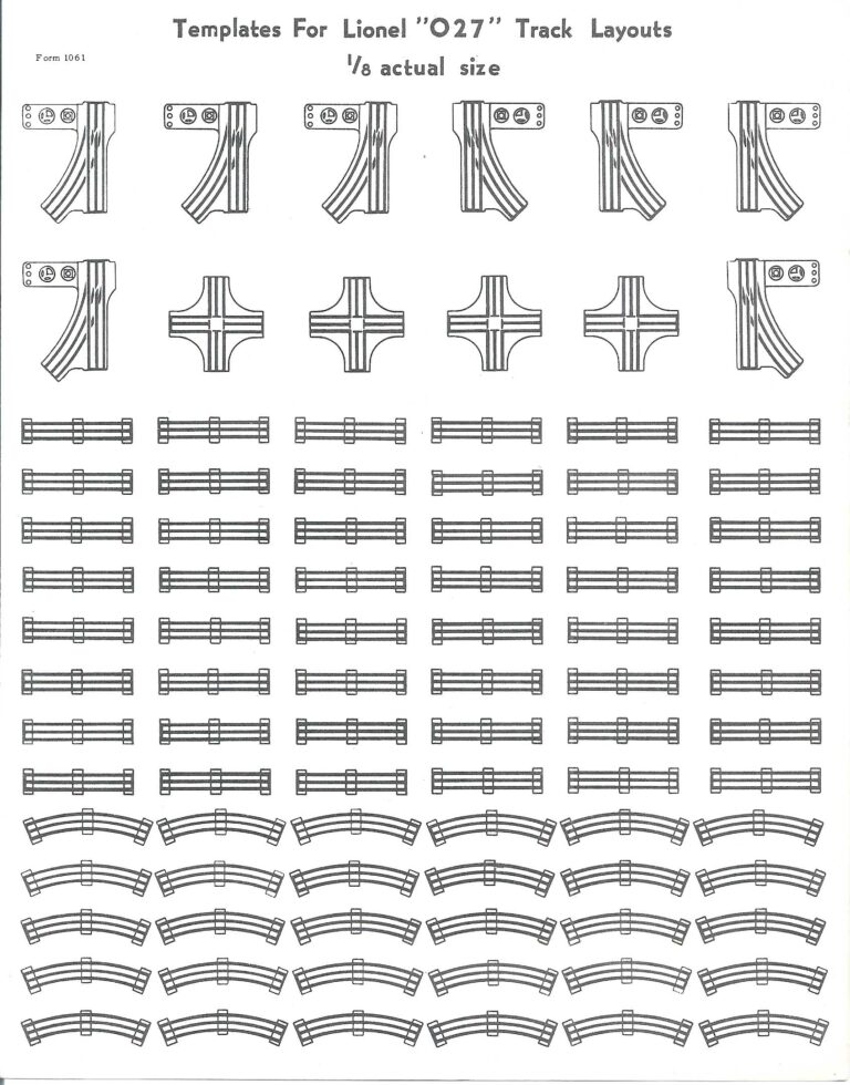 POSTWAR, TRACK TEMPLATES & PRINTING KITS – WELCOME TO CORNUCOPIA OF TOY ...