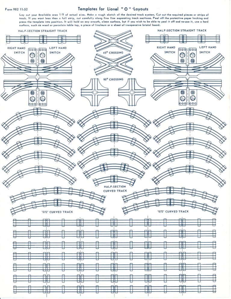POSTWAR, TRACK TEMPLATES & PRINTING KITS – WELCOME TO CORNUCOPIA OF TOY ...