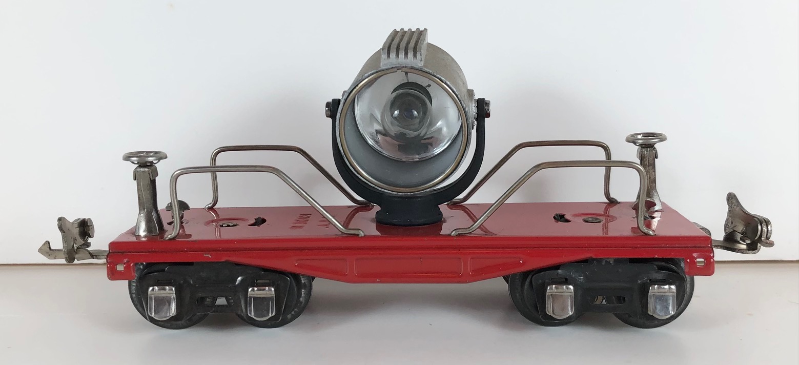 PREWAR “O” GAUGE TINPLATE, SEARCHLIGHT CARS, CLASSIC PERIOD, No. 620 ...
