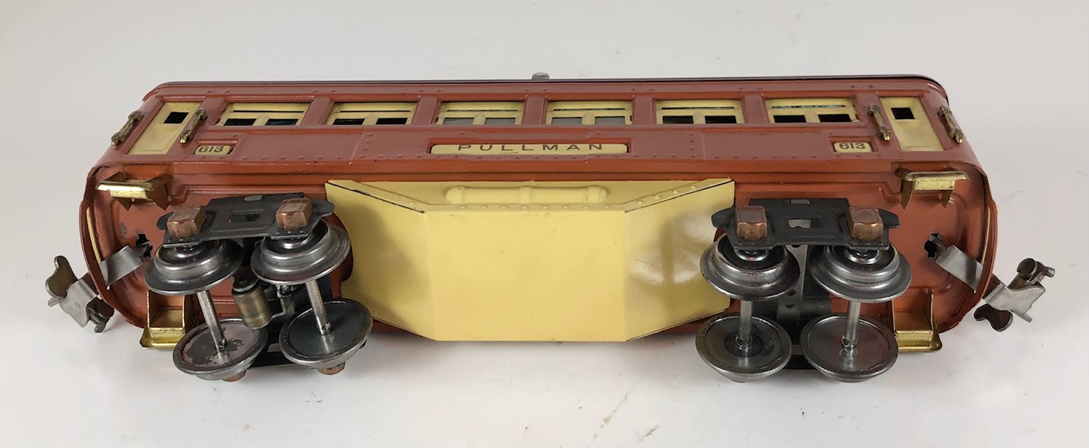 PREWAR “O” GAUGE TINPLATE, PASSENGER CARS, LATER LARGE, No. 613, No ...