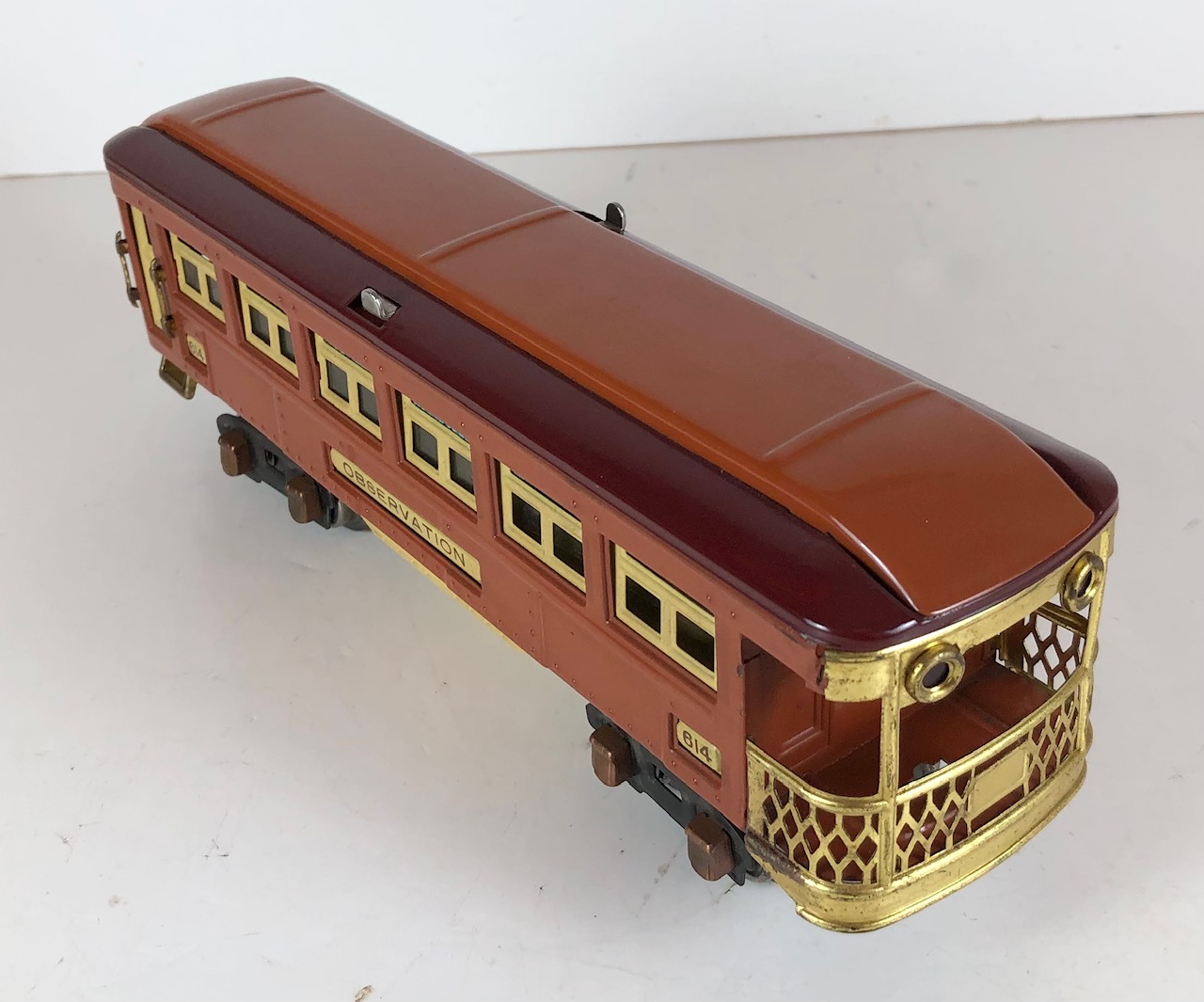 PREWAR “O” GAUGE TINPLATE, PASSENGER CARS, LATER LARGE, No. 613, No ...