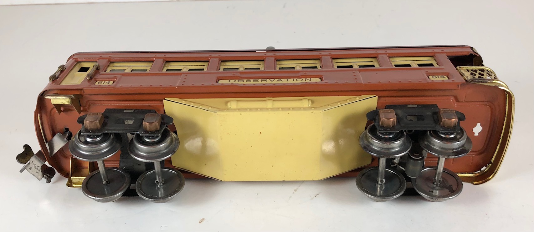 PREWAR “O” GAUGE TINPLATE, PASSENGER CARS, LATER LARGE, No. 613, No ...