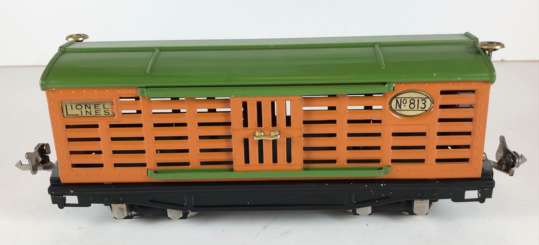 PREWAR “O” GAUGE TINPLATE, CATTLE CARS, CLASSIC PERIOD, No. 813, No ...